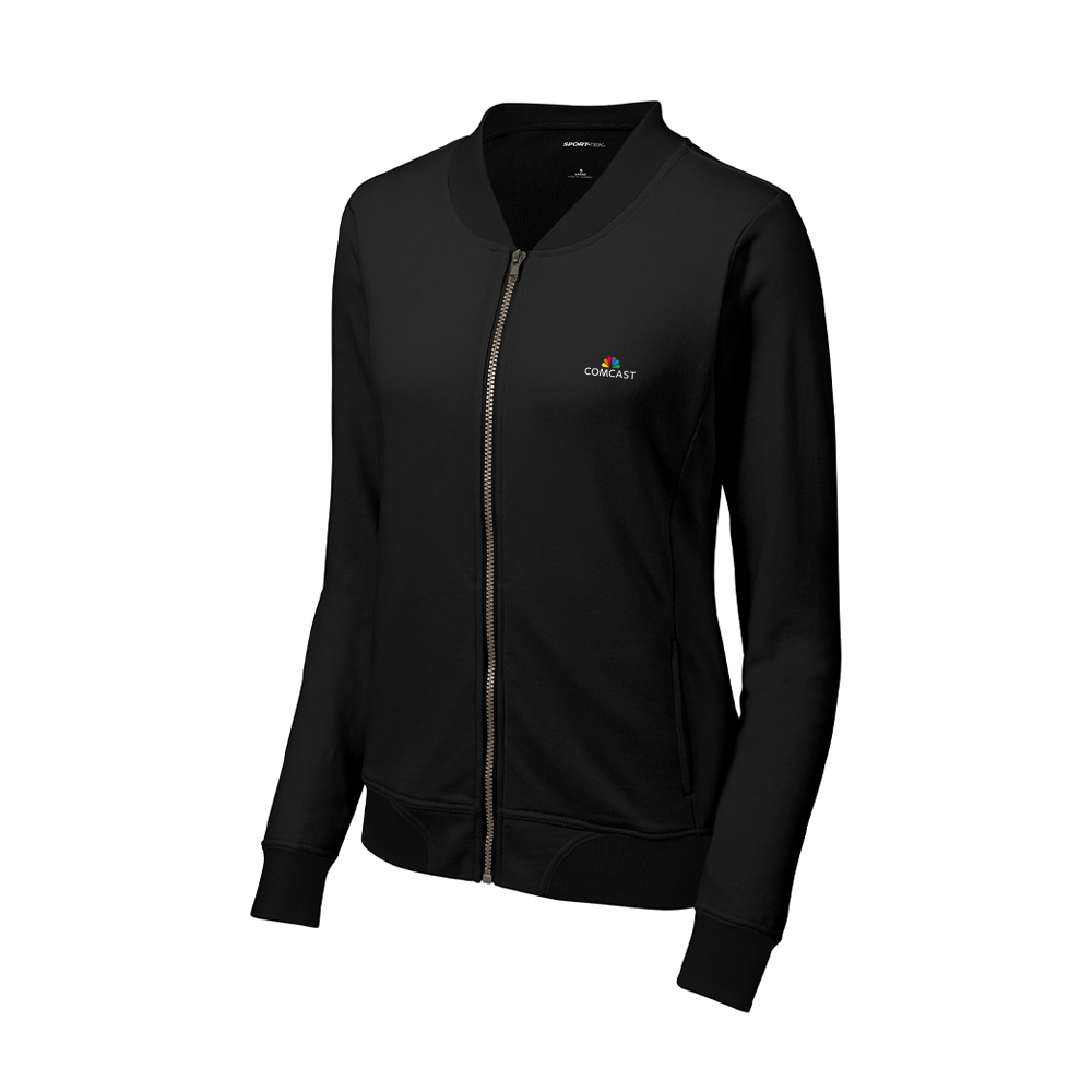 Women's Comcast French Terry Lightweight Bomber Style Jacket – Comcast ...
