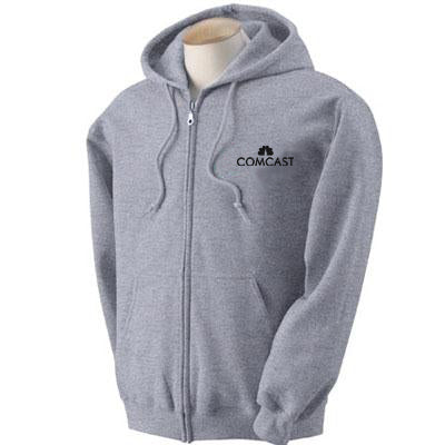 50/50 Cotton Hoodie With Full Zip – Comcast Merchandise